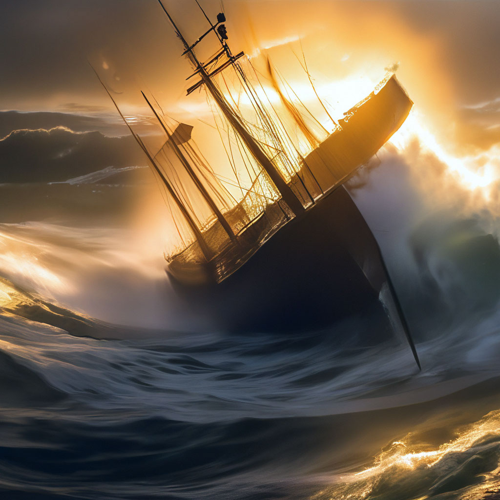 "Jonah 1:4: ".... a strong wind blew on the sea, and there was a great ...