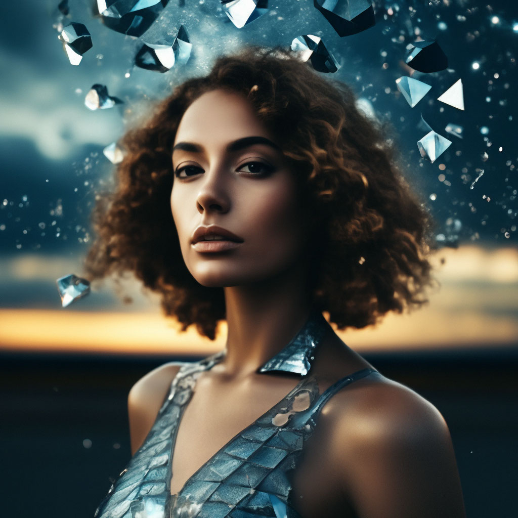 "The sky in diamonds" — image created in Shedevrum