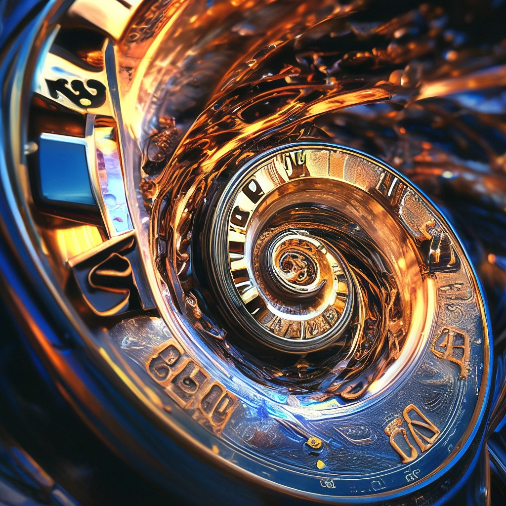 "Time is flowing away, a powerful whirlpool, ancient precious watches ...