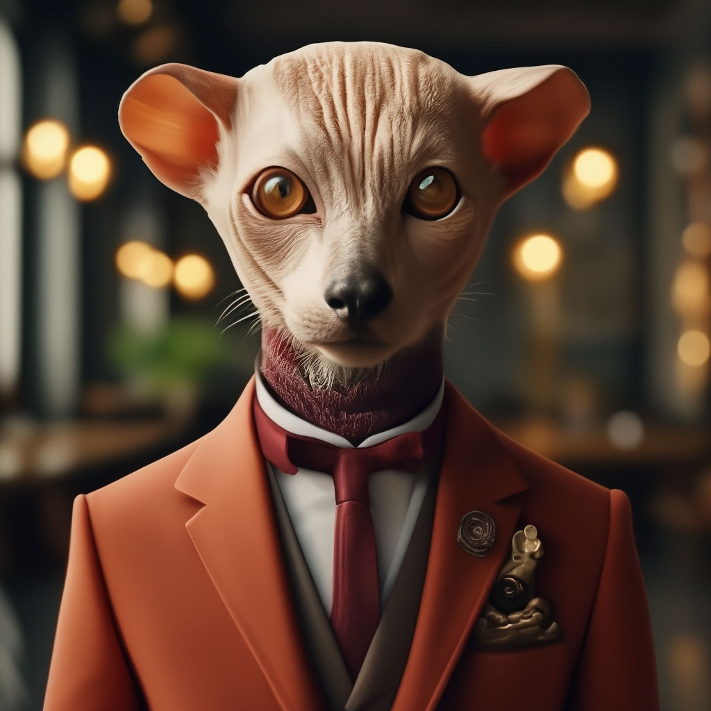 "The anthropomorphic Mr. Sosi" — image created in Shedevrum