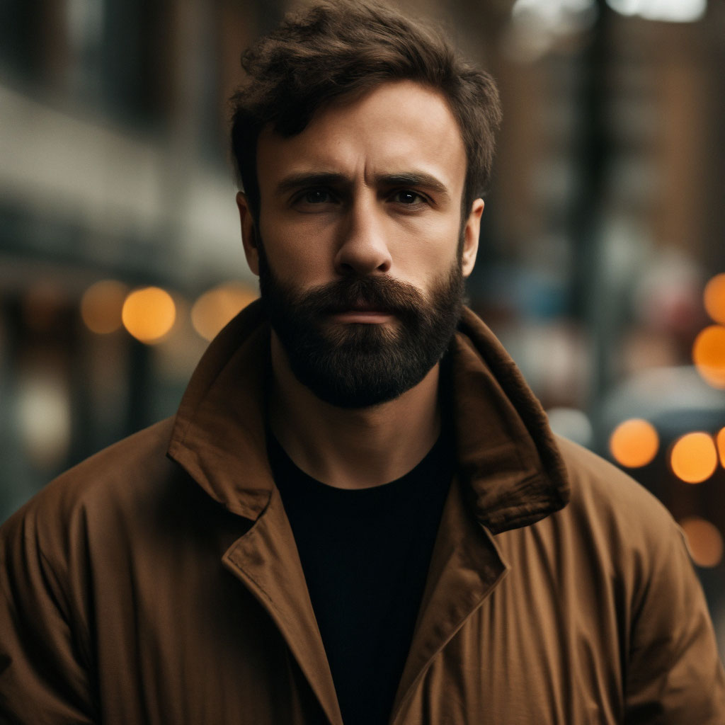 "A man with low social responsibility" — image created in Shedevrum