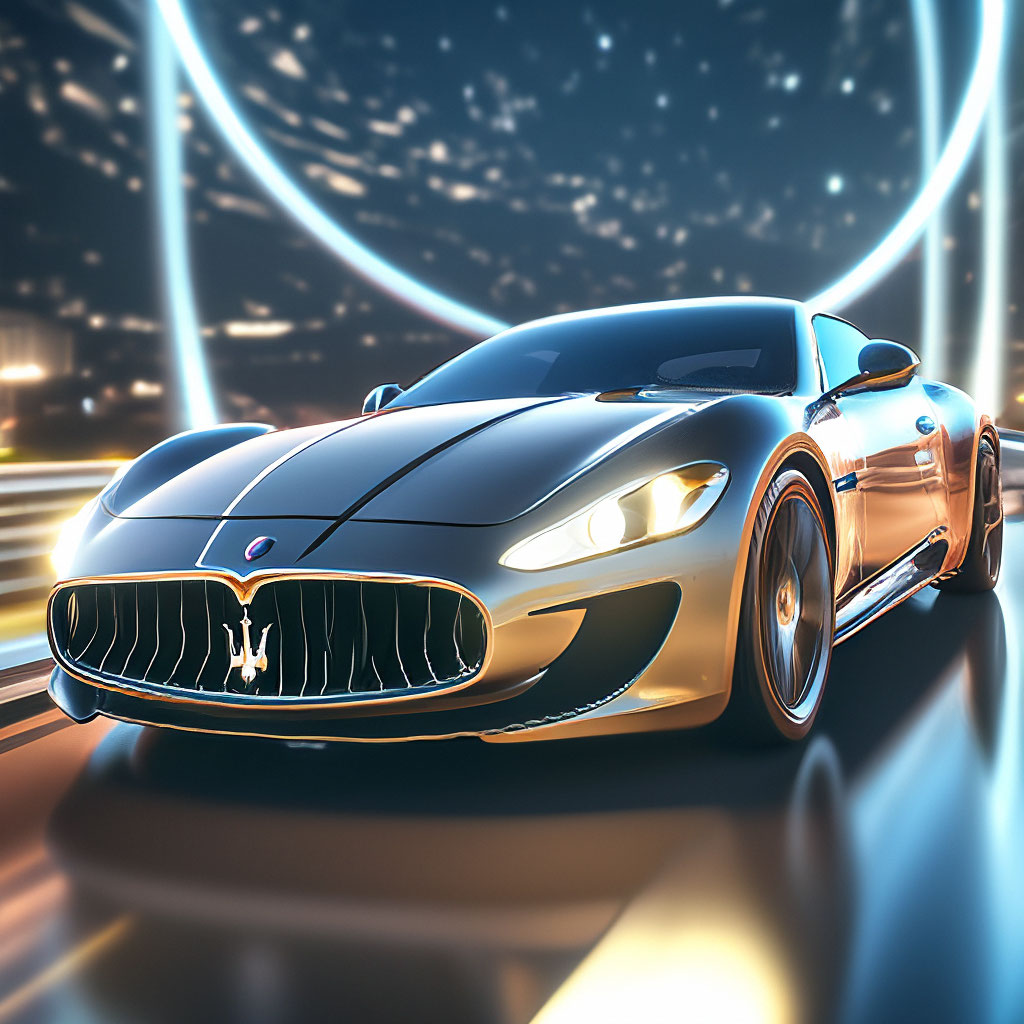 "3333 maserati car, modern, space, modern headlights, lighting, light ...