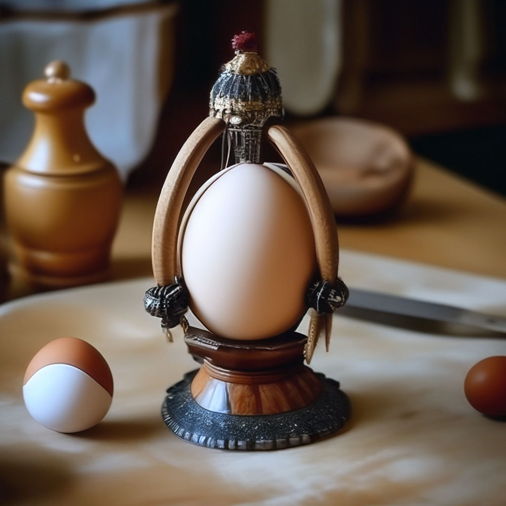 "Ancient Russ use the "Slavic egg clamp" technique" — image created in ...