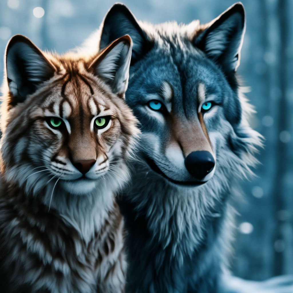 "For Helen Wolf by Green-eyed lynx cute mighty blue ghost wolf with ...