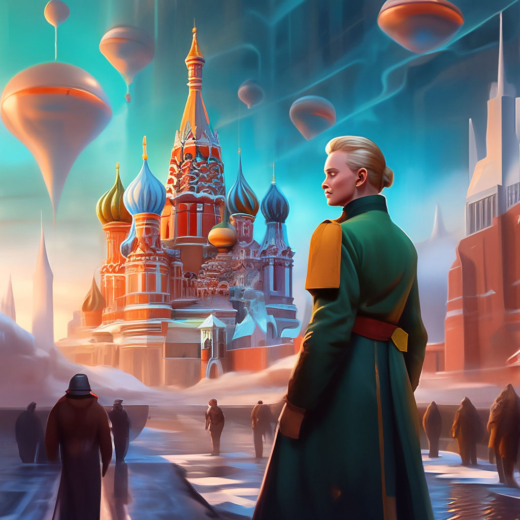 "The ussr in the future" — image created in Shedevrum