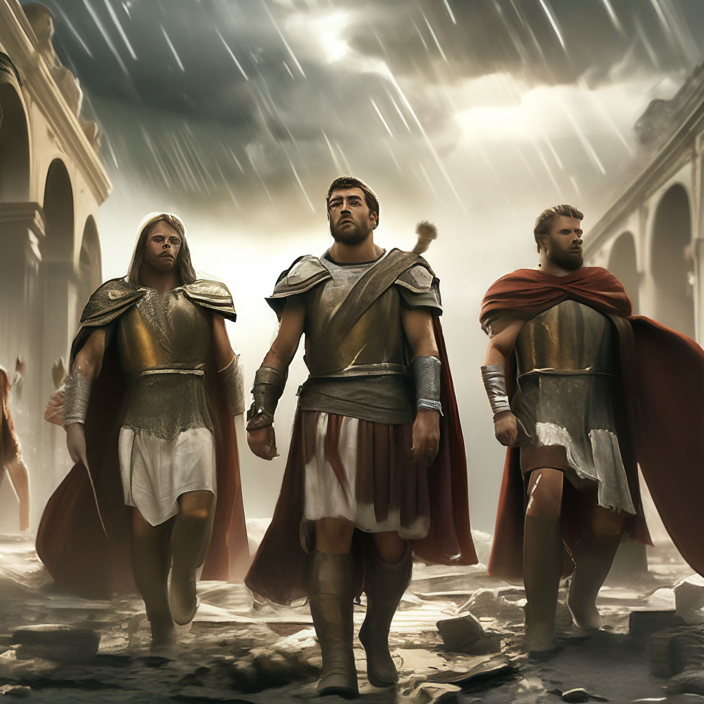 "Rulers of the Roman empire" — image created in Shedevrum