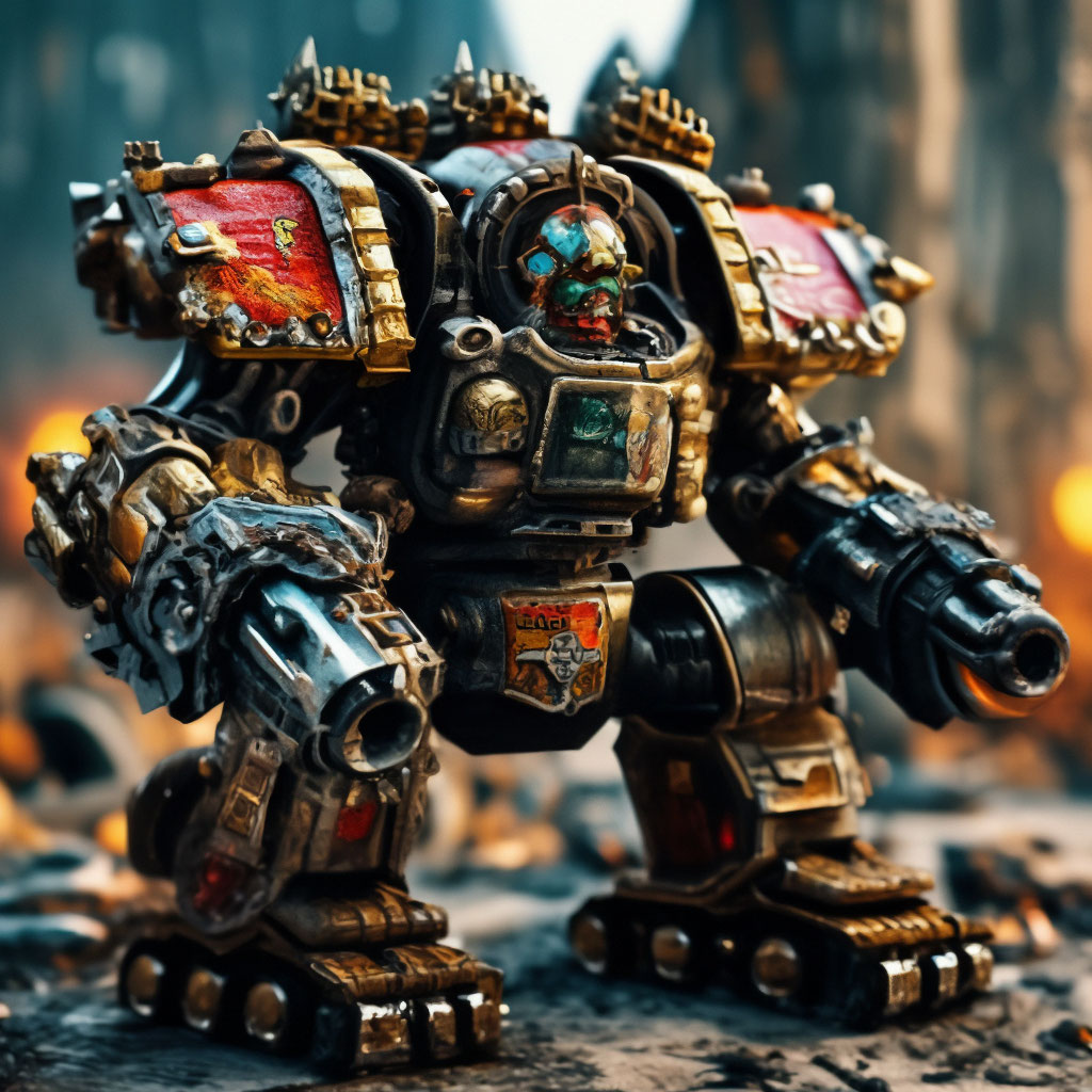 "Sci-fi Orks wartrak Warhammer 40k. hyperdetalization, glitter ...