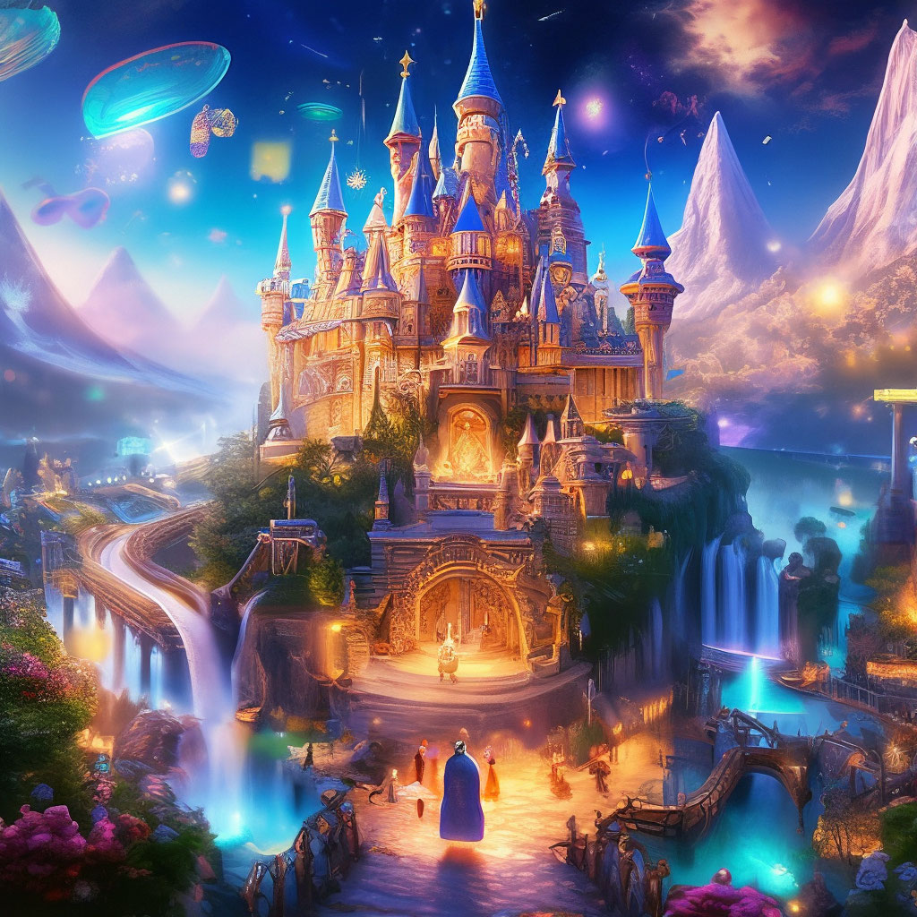 "Magic World" — image created in Shedevrum