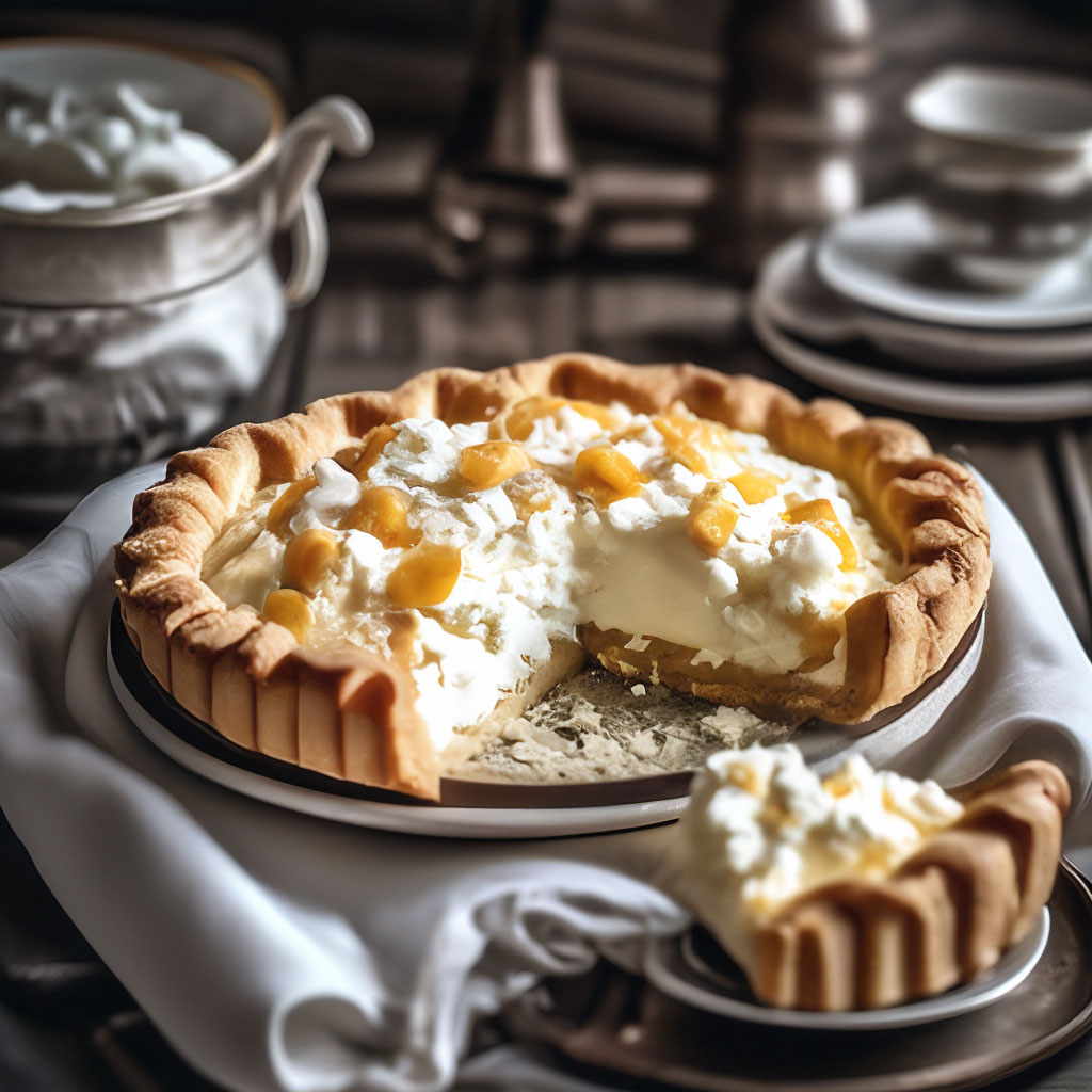 "Shortbread pie with cottage cheese, food photo, professional photo ...