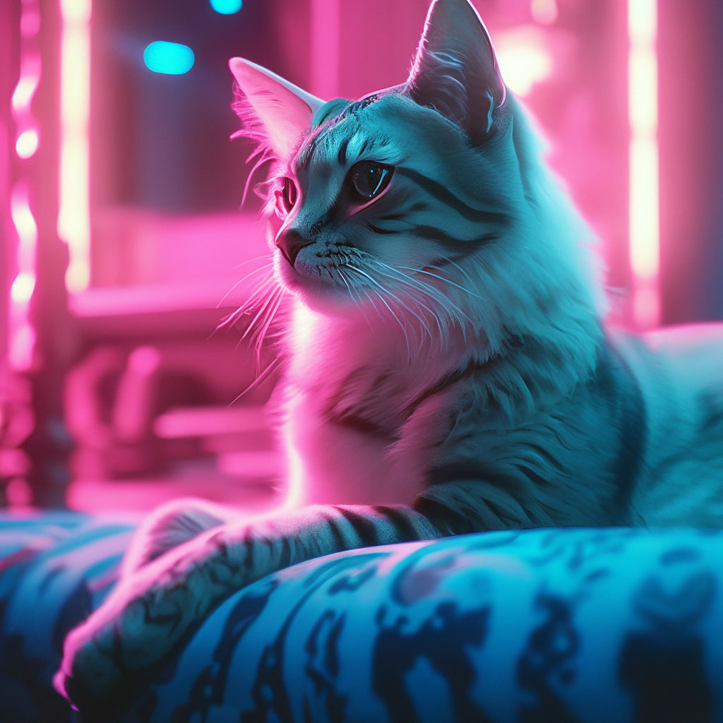 "Mermaid cat hyper realistic" — image created in Shedevrum