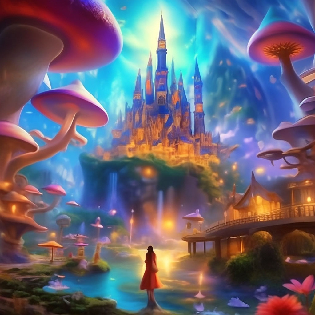 "The magical world" — image created in Shedevrum