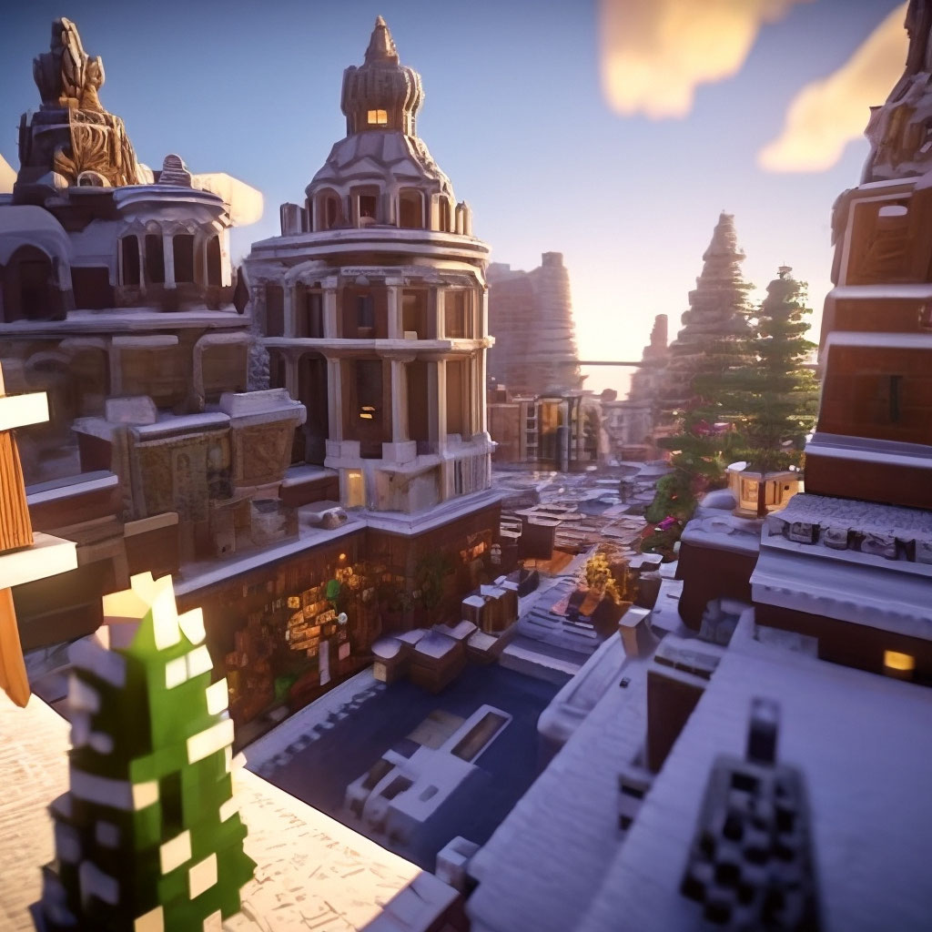 "New year minecraft christmas rtx,rtx shader,4catmosphere" — image ...