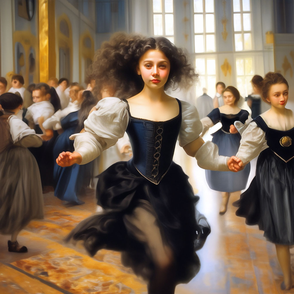 "A black-eyed, big-mouthed, ugly, but lively girl, with her childish ...