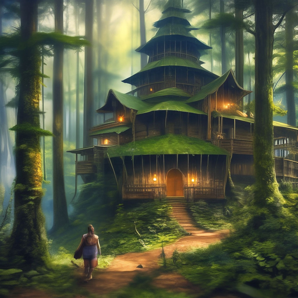 "Shailushay in the forest" — image created in Shedevrum