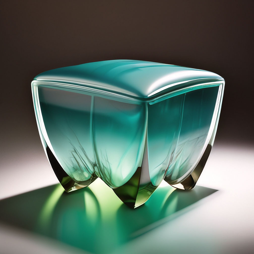 "Pillow made of glass" — image created in Shedevrum