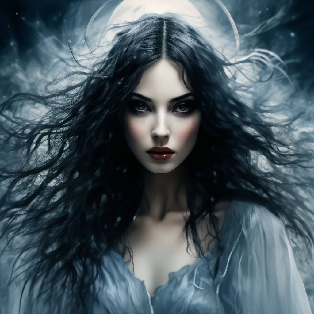 "💞LoveDama💖 Translucent lady ghost horror Drawing details Wet ...