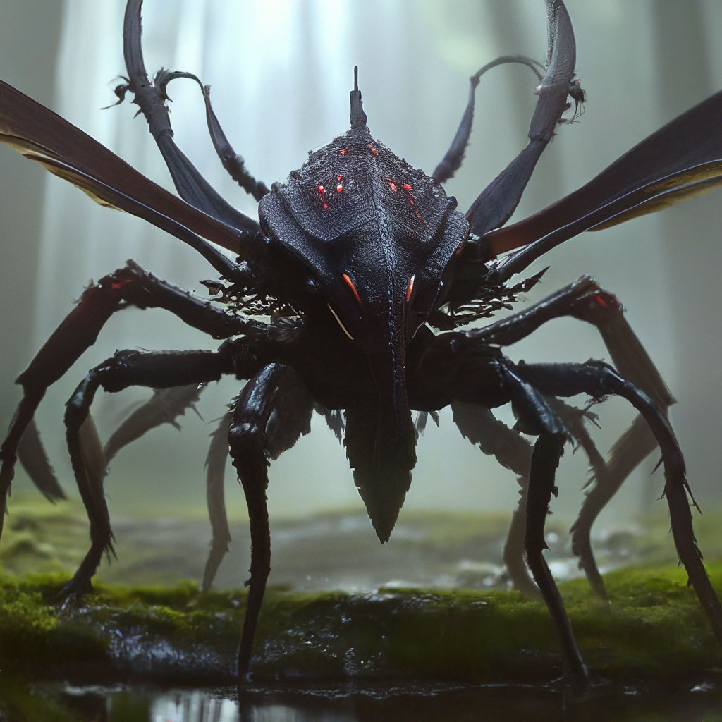 20.08.23 @NuarArt666⠀⠀ Carnivorous New Amblypygi Creature insect ...