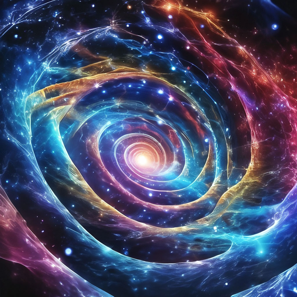"Gravity creates the basic structures of the universe" — image created ...
