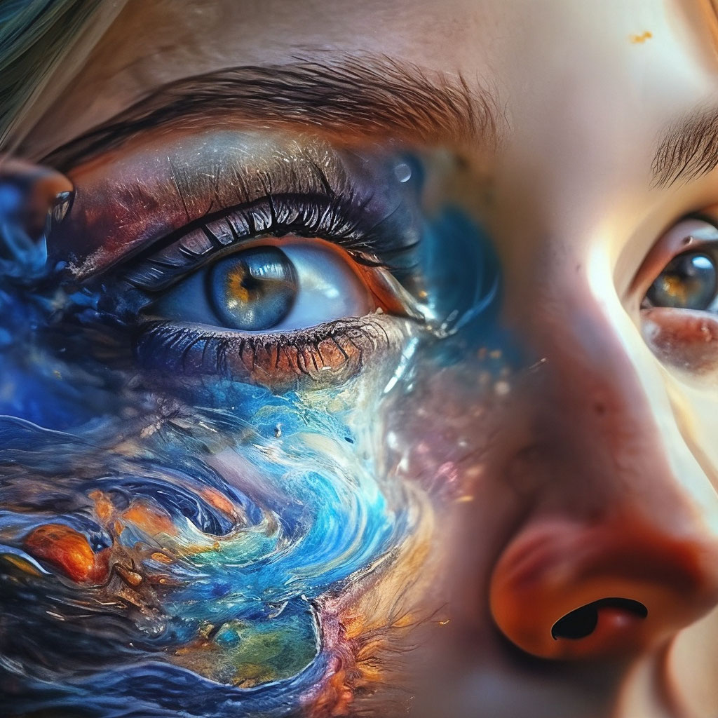 "Complex plot, art painting, graphics, hyperrealism, drawing details ...