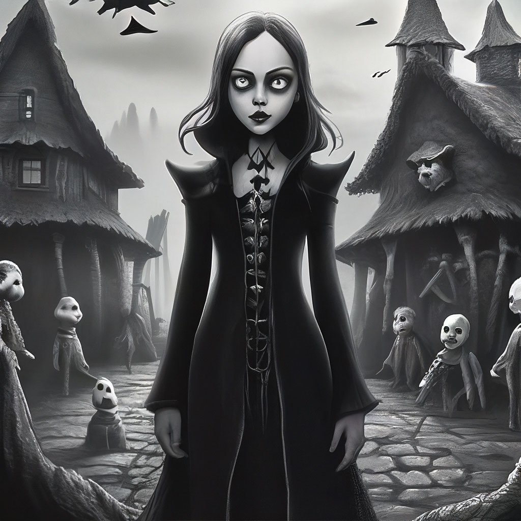 "Sleepy hollow, horror" — image created in Shedevrum