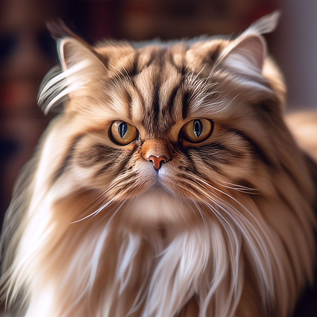 "Beautiful fluffy large Persian cat, aesthetically pleasing, beautiful ...