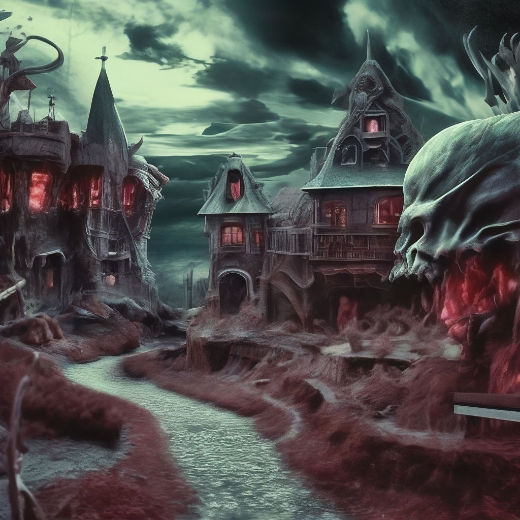 "Nightmares come to life and take on real shapes..." — image created in ...