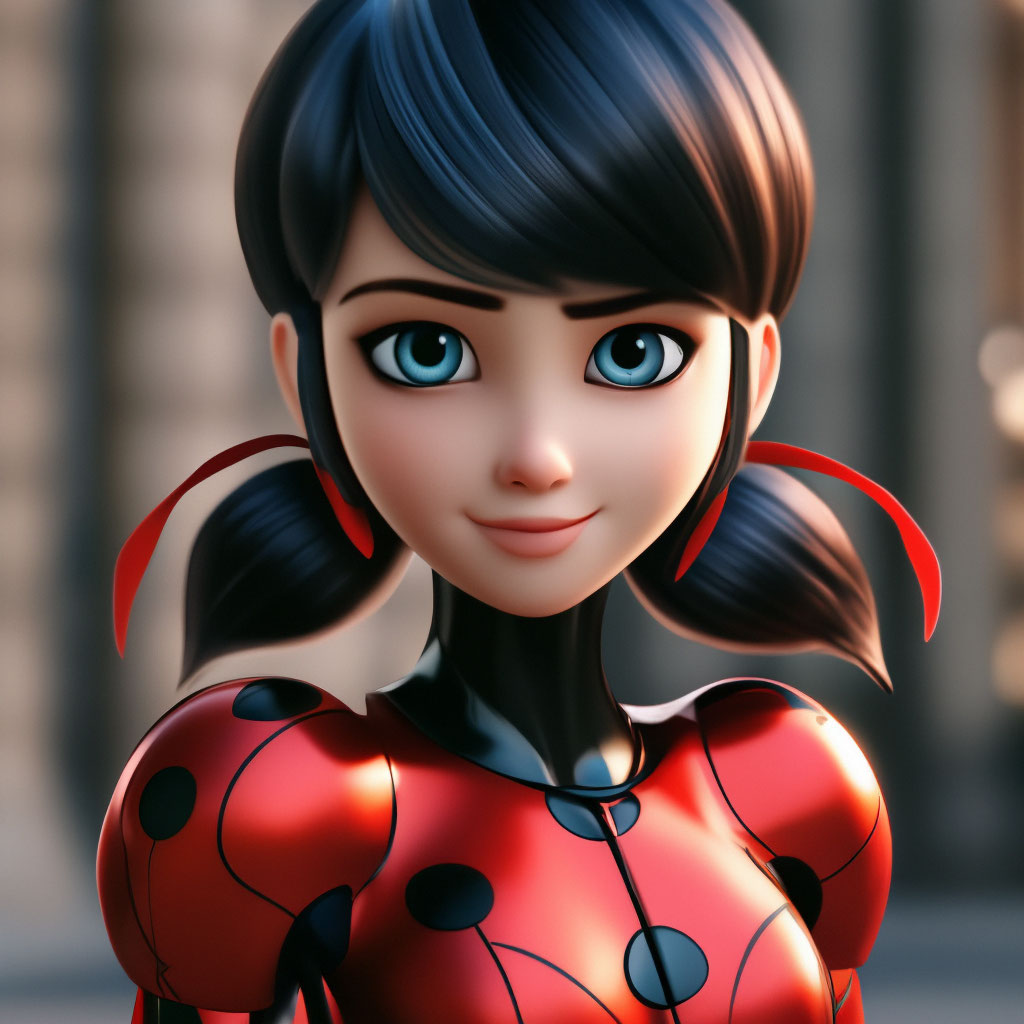 "Lady Bug" — image created in Shedevrum