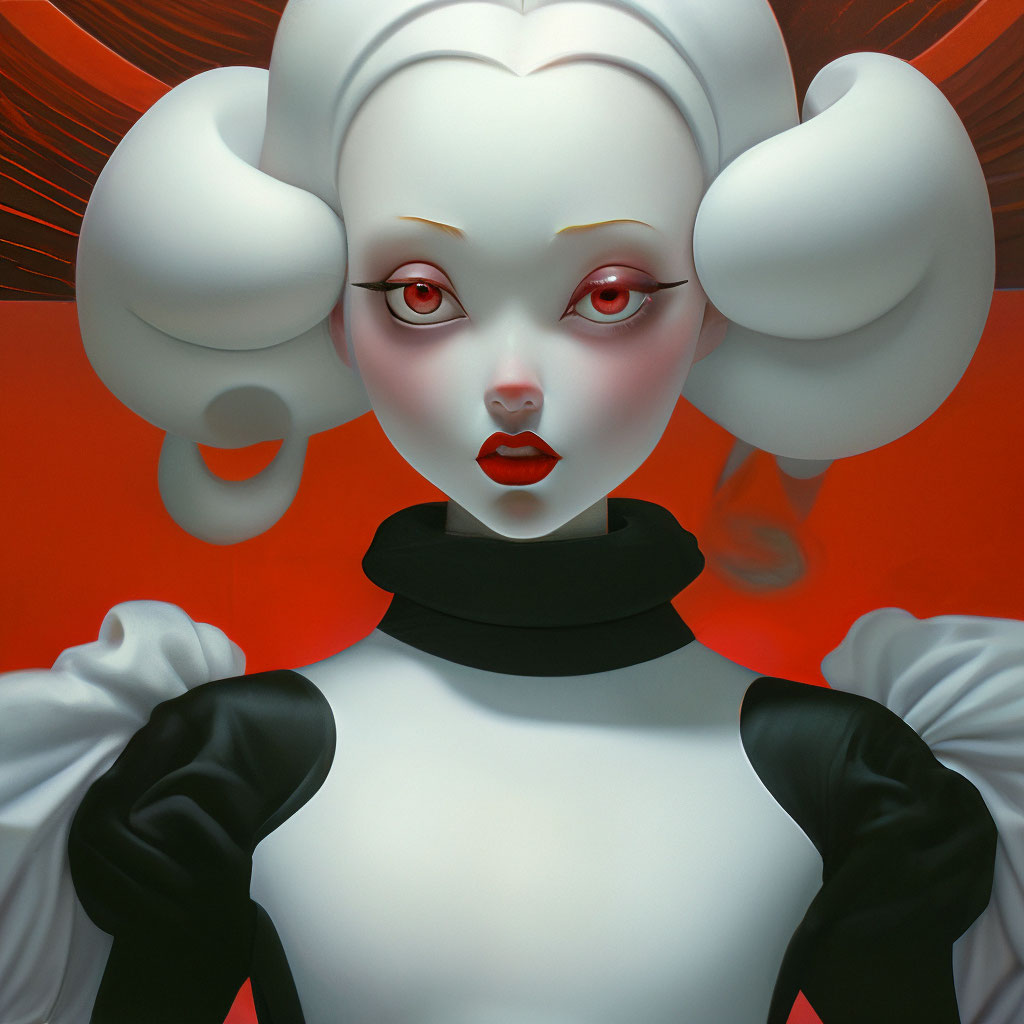 "Troy Brooks+ Tim burton style, Surreal painting, grotesque, angle from ...