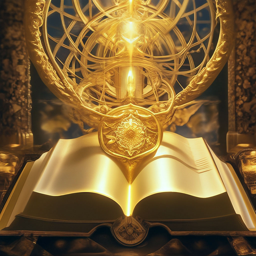 "The book of life is a golden binding an ancient manuscript" — image ...
