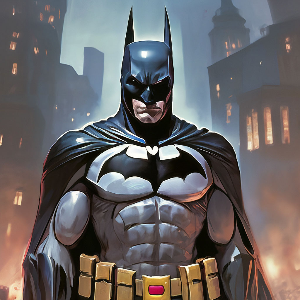 "The Batman" — image created in Shedevrum