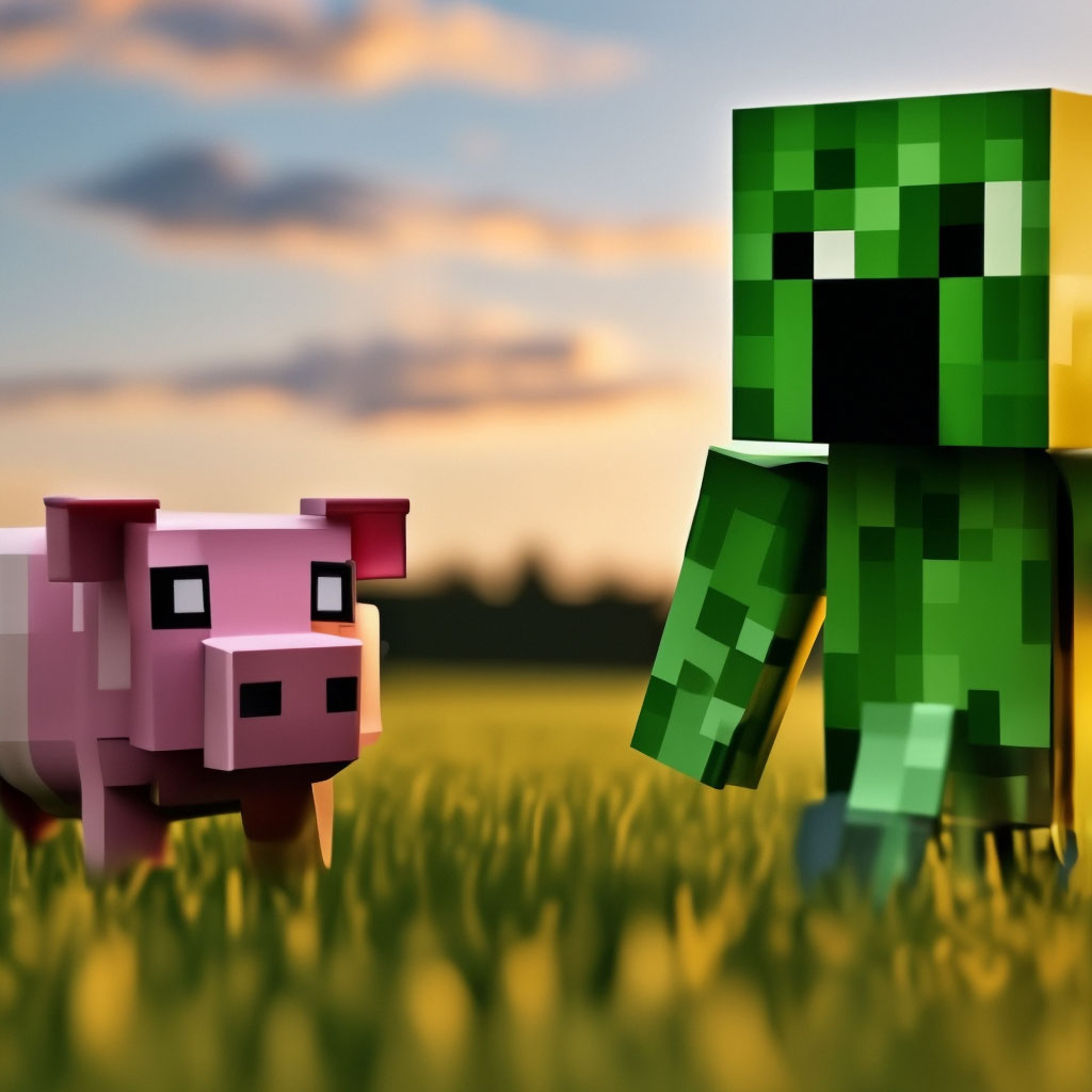 "Sigma creeper walked along the field with sigma piggy, professional ...