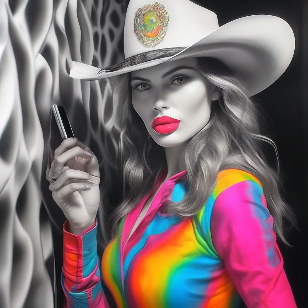"Drawing with photorealistic colored pencils, Poltergeist, lady ...