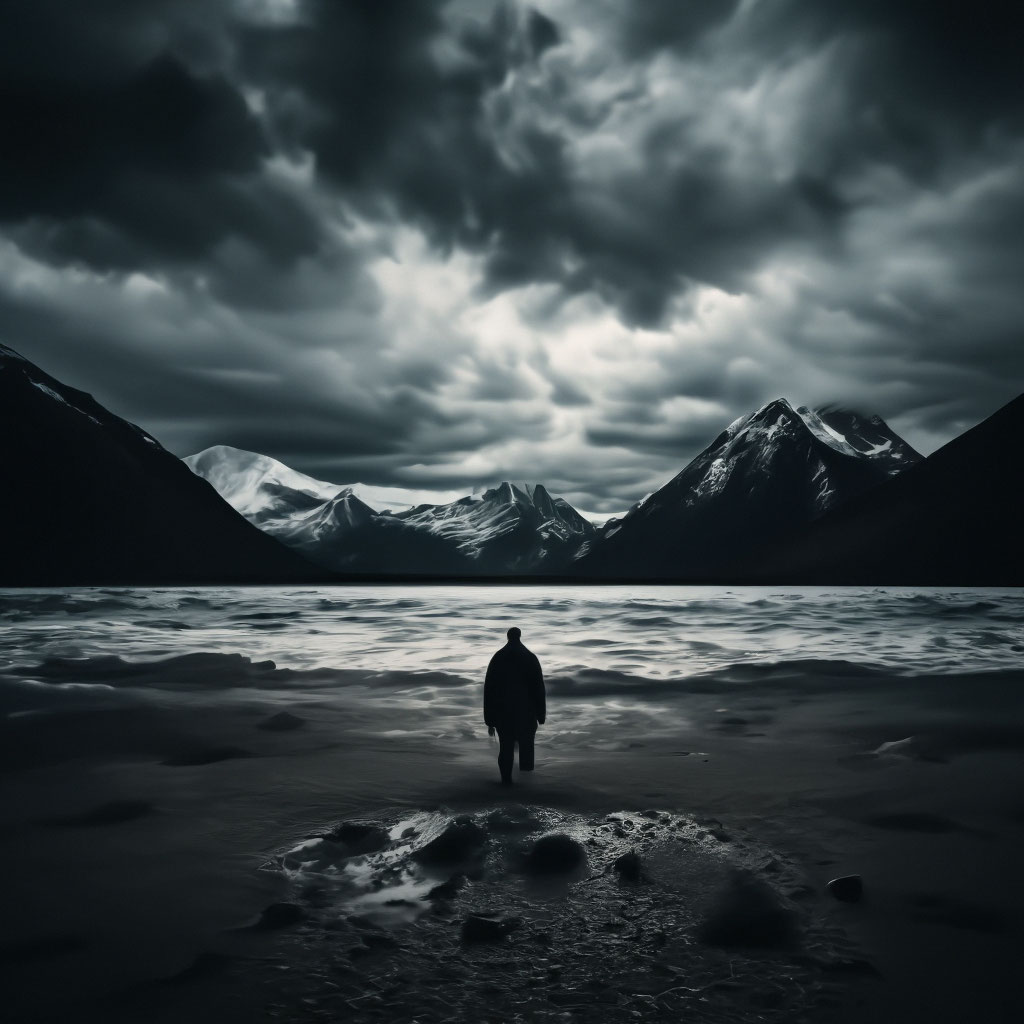 "There is nothing" — image created in Shedevrum