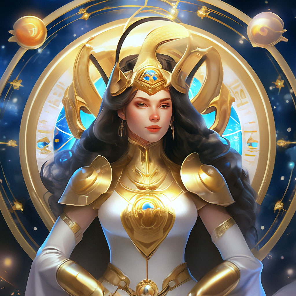 "Lady Libra, 5D" — image created in Shedevrum