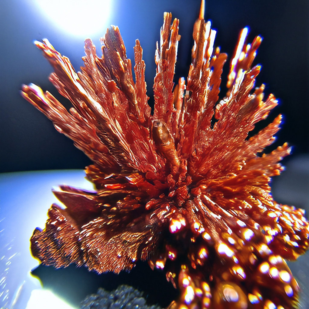 "Copper Dendrite High quality, Overdetalization, Professional studio ...