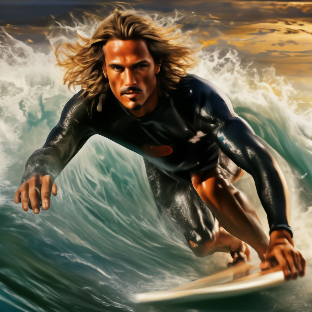 "Surfing.Movement, expression, balance, realism, spectacular images ...