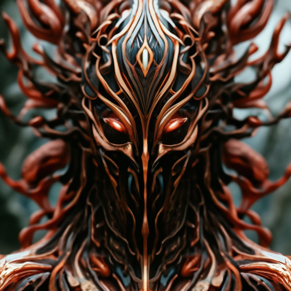 "Abstract evil spirits in Indian style, creative, stylish, high detail ...