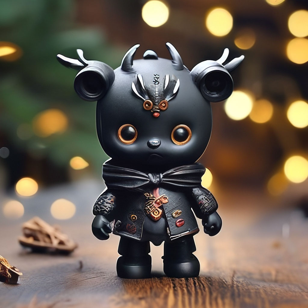 "A dark, dark toy in a special, dark New year in dark lands." — image ...