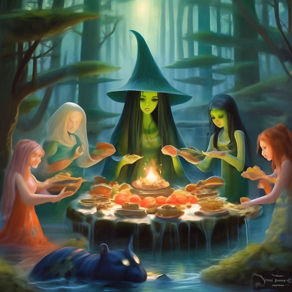 "The spirit of the forest, the marsh kikimora, the mermaid, the water ...