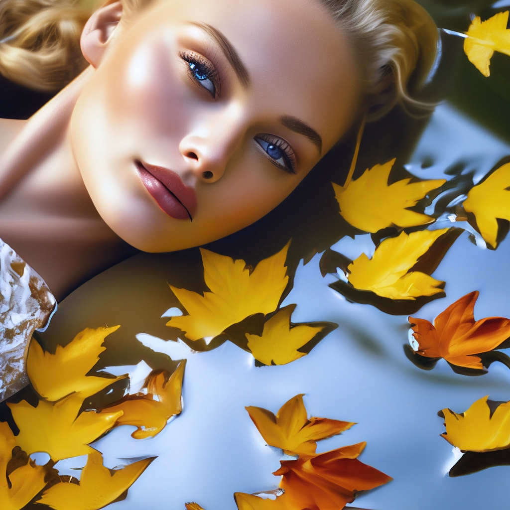 "Flawless face, hyper realistic, hyper detail, filigree, top view ...