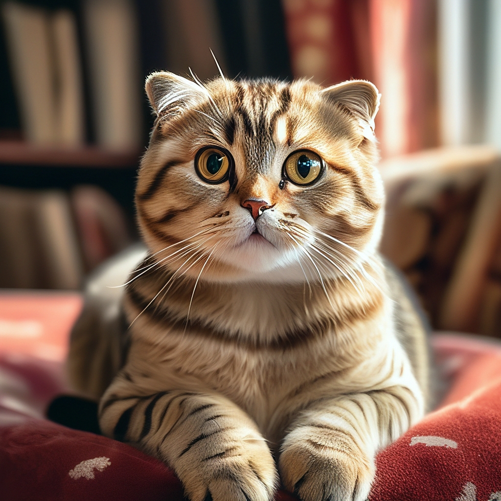 "A series of cat breeds 🐈 scottish fold cat, aesthetically pleasing ...