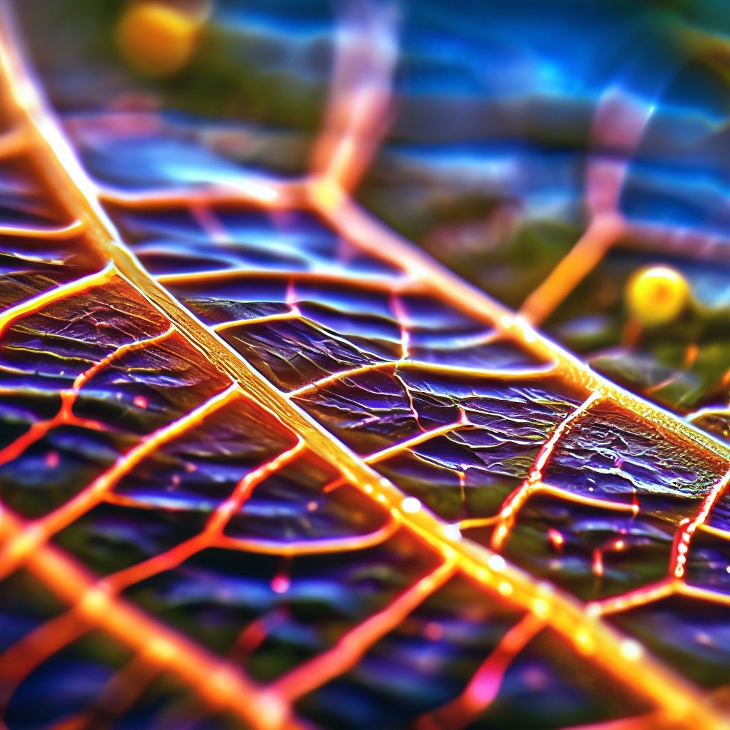 "Macro photography , detailed, subtle, tea leaf under a microscope ...