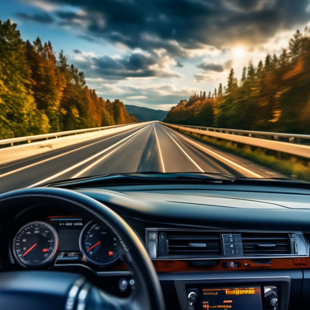 "Highway, cars, view from the cab of a car, professional photo, high ...