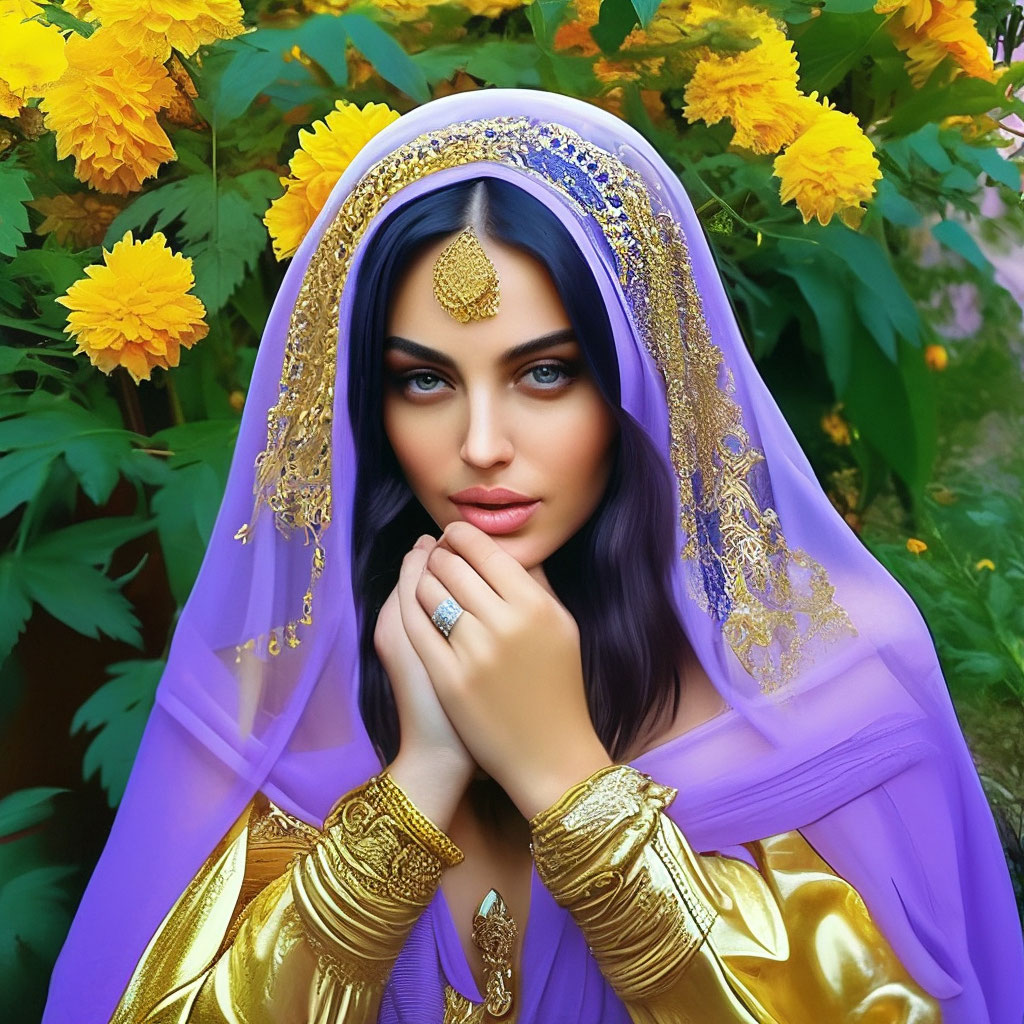 "Complicated fancy hairstyle lush braid, babyface 20-year-old Arab ...