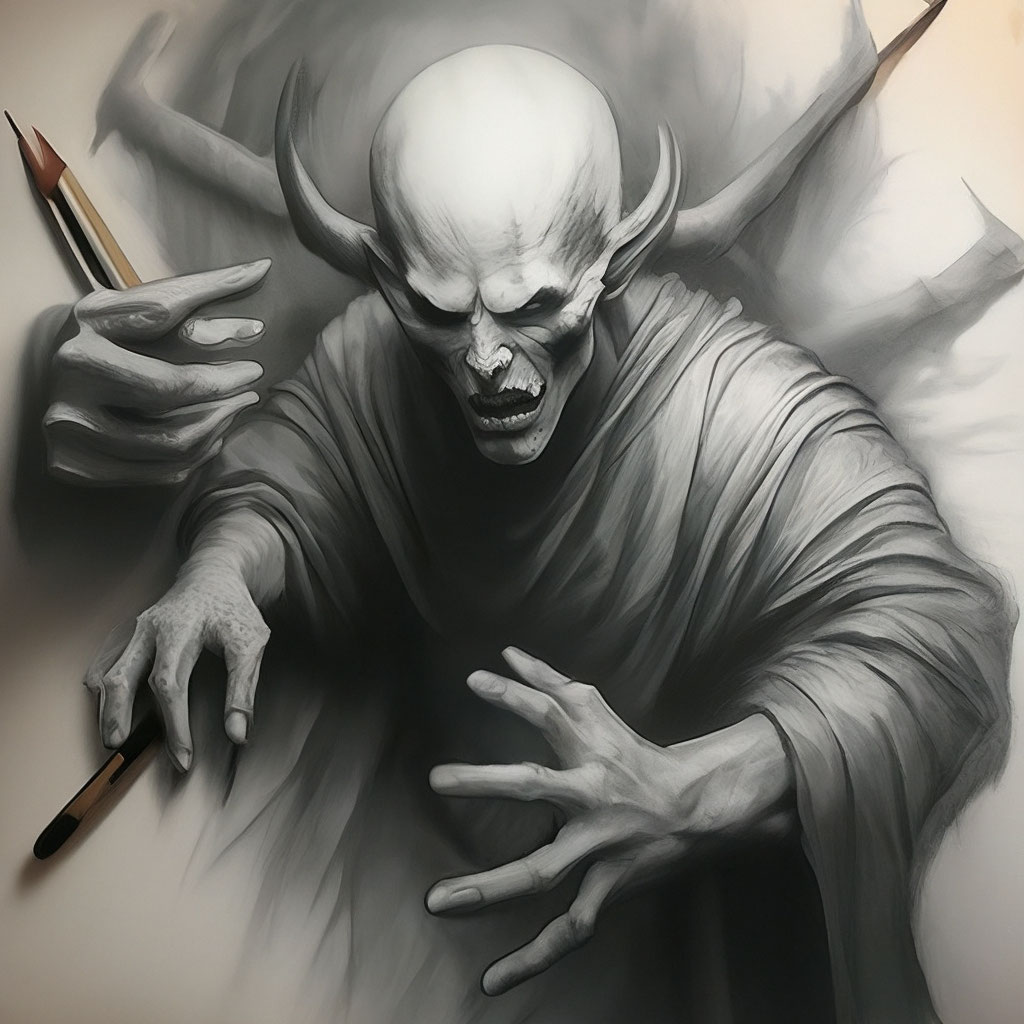 "A sketch. painting.exorcism. detailed drawing, high quality" — image ...