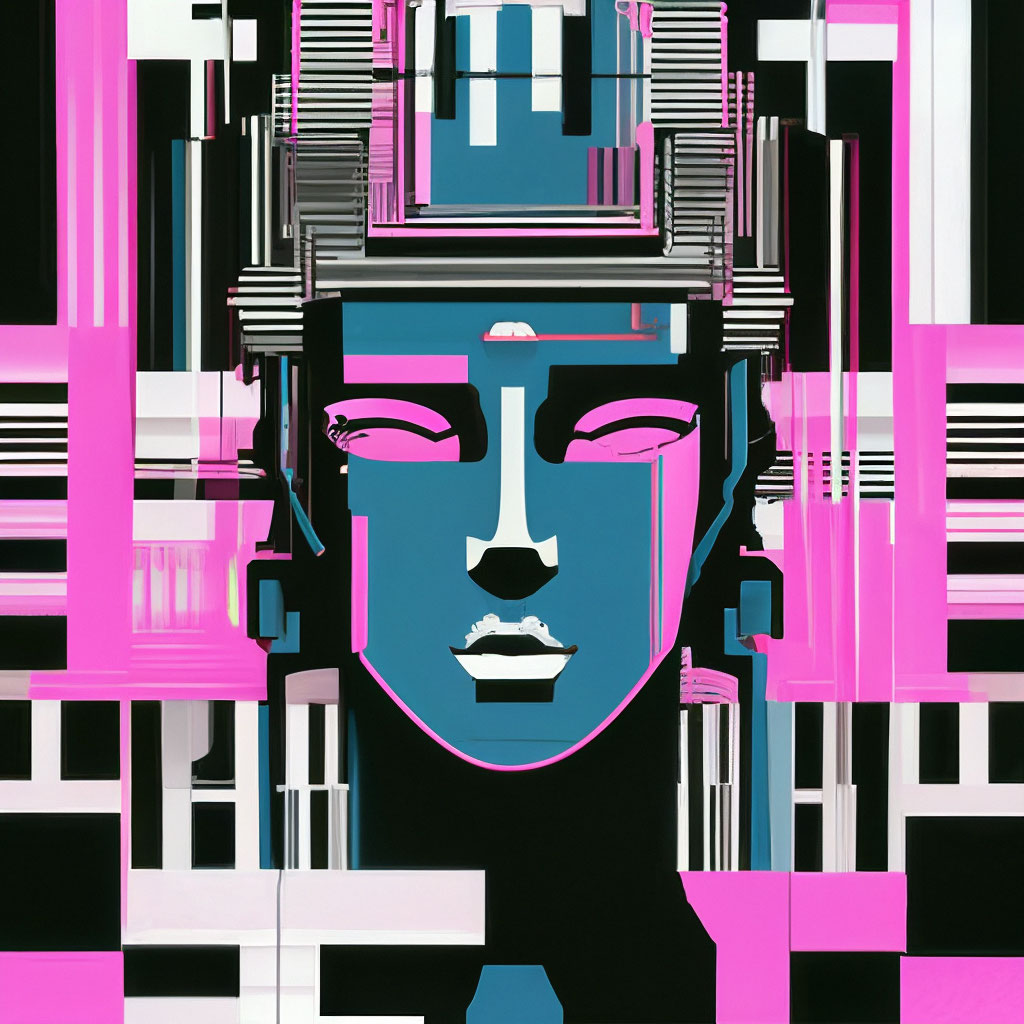 "Emotion pleasure, minimalism, pseudo 3d, vector graphics, black and ...
