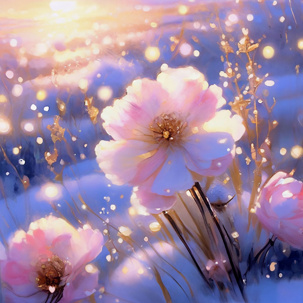 "Delicate watercolor, pastel tones, hyperrealism, detailed drawing,pink ...