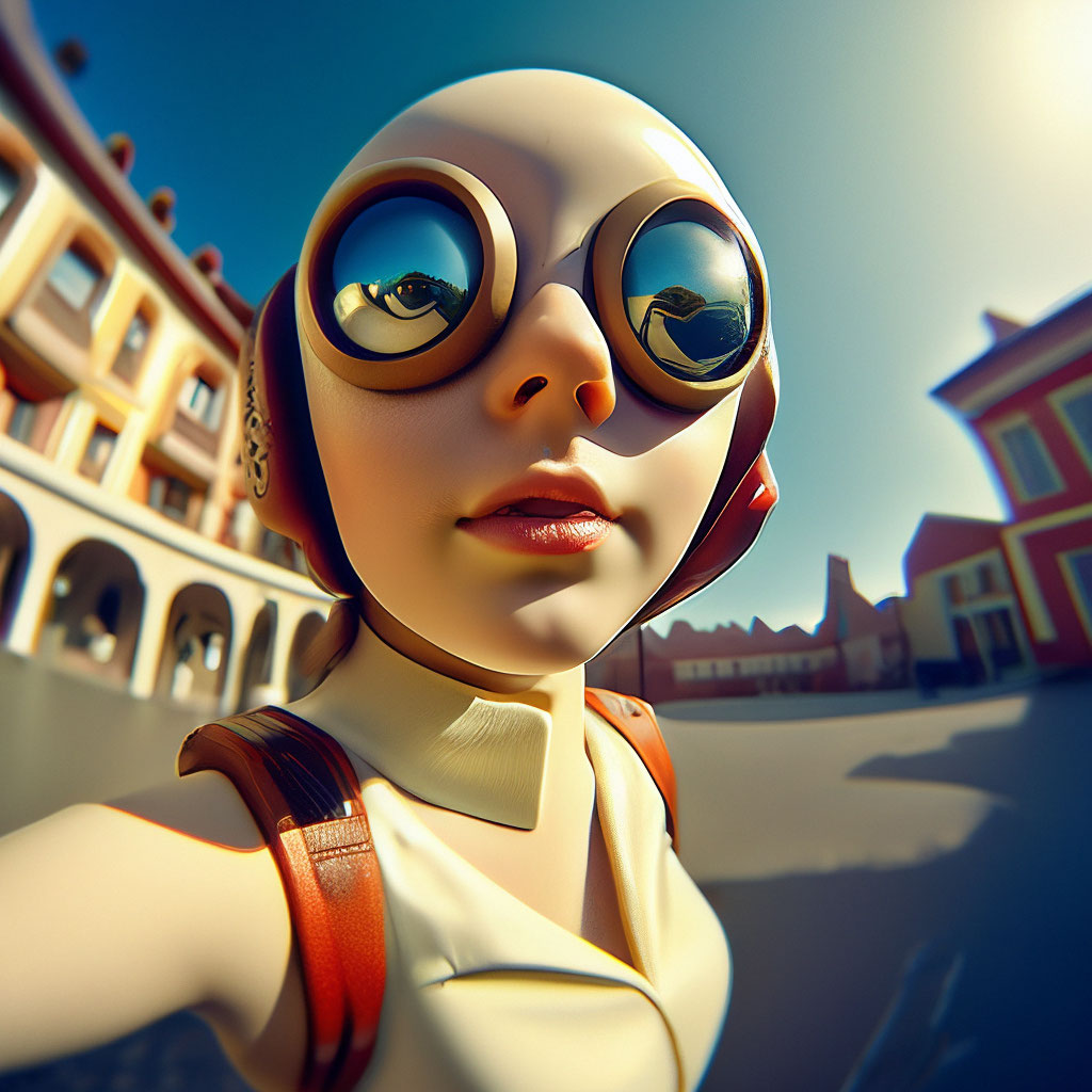 "Retro golem girl, real photo, hyperdetalization, cinematic" — image ...