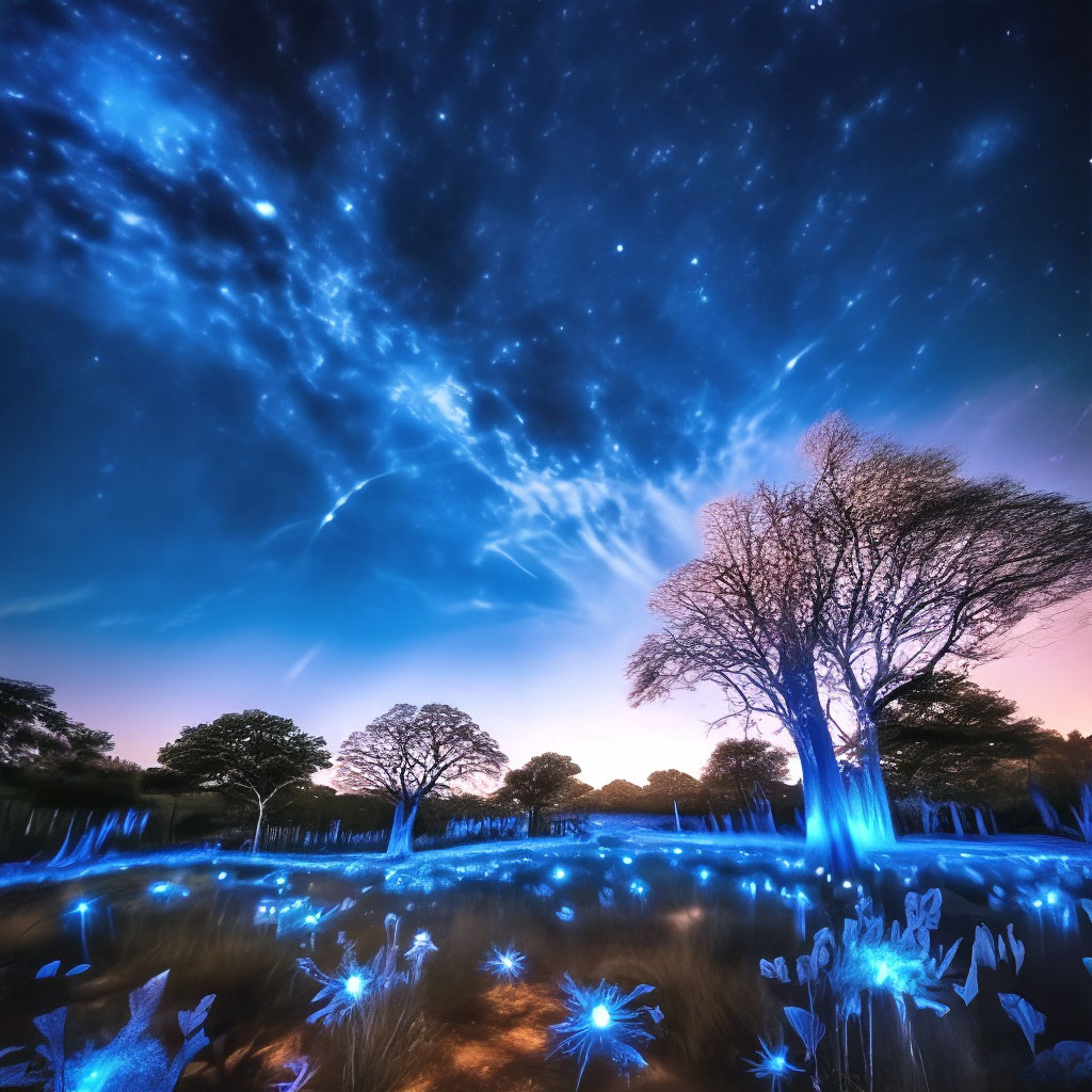 "Fantastically beautiful, lumen biolumen neuro landscape, nature ...