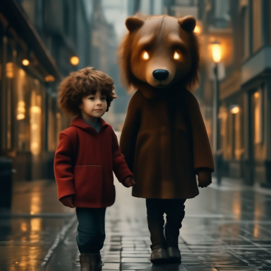 "An imaginary friend" — image created in Shedevrum